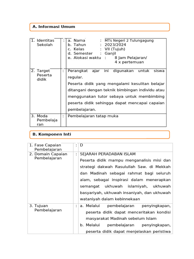 CP, TP, Atp Dan Modul Ajar Bab 2 | PDF