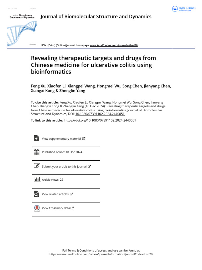 Revealing Therapeutic Targets and Drugs From Chinese Medicine For ...