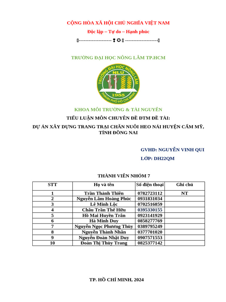 Nhóm 7 chuyên đề DTM | PDF