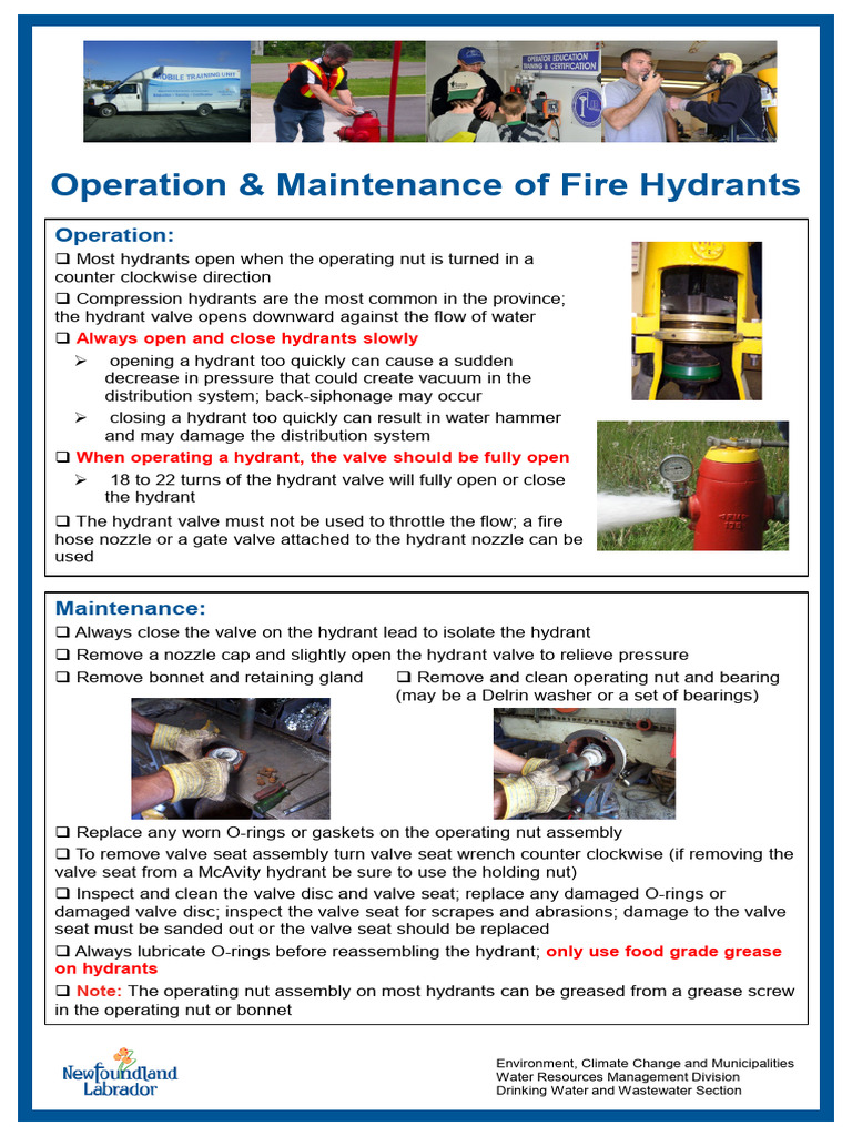 Fire Hydrant SOP | PDF