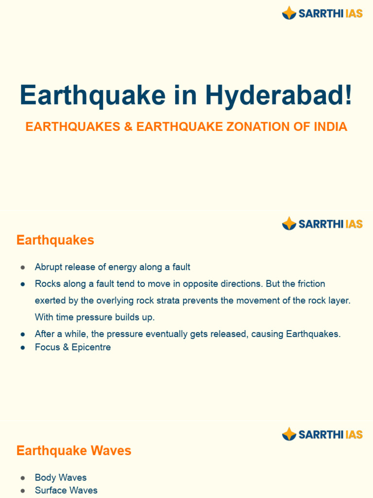 Hyderabad Earthquake 34ccf0b7 Bdb4 47ee A689 8ce856b8863b | PDF