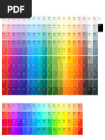 RAL劳尔色卡和中英文对照表电子版 | PDF