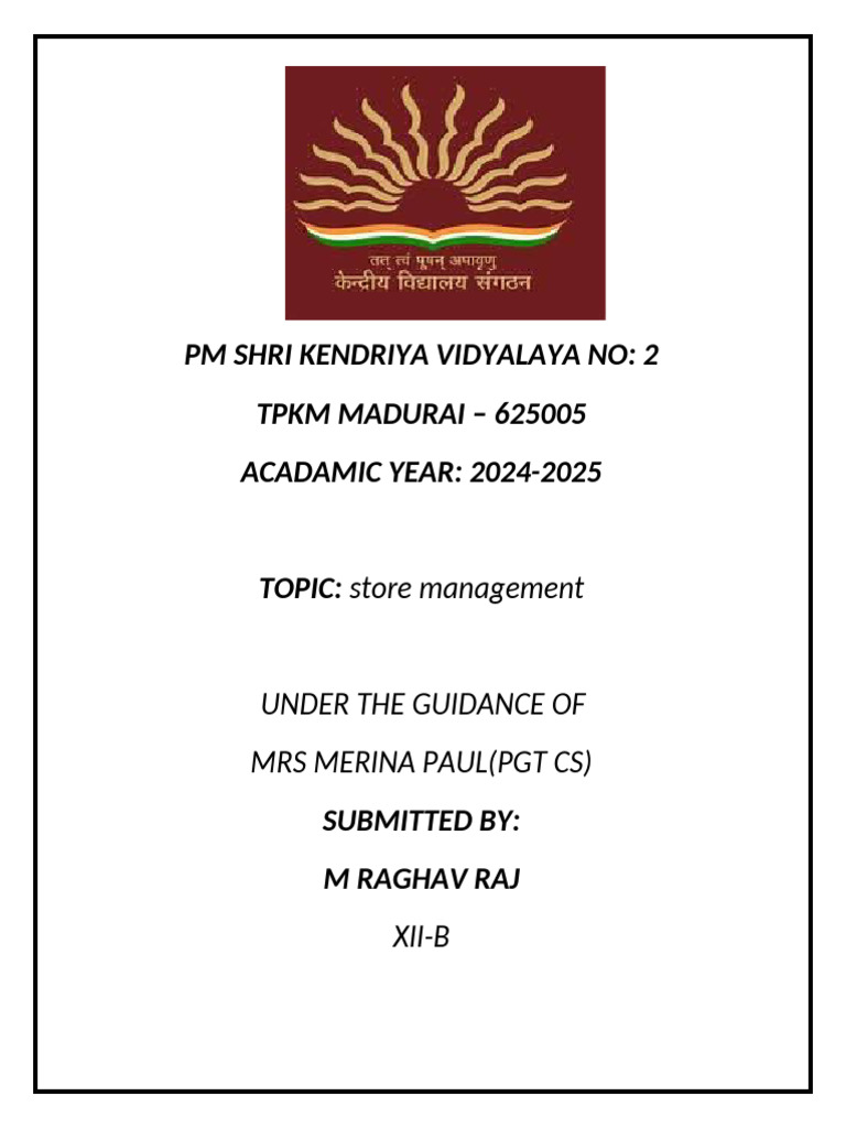 Informatic Practices Project For Class 12 Pdf Sql Databases