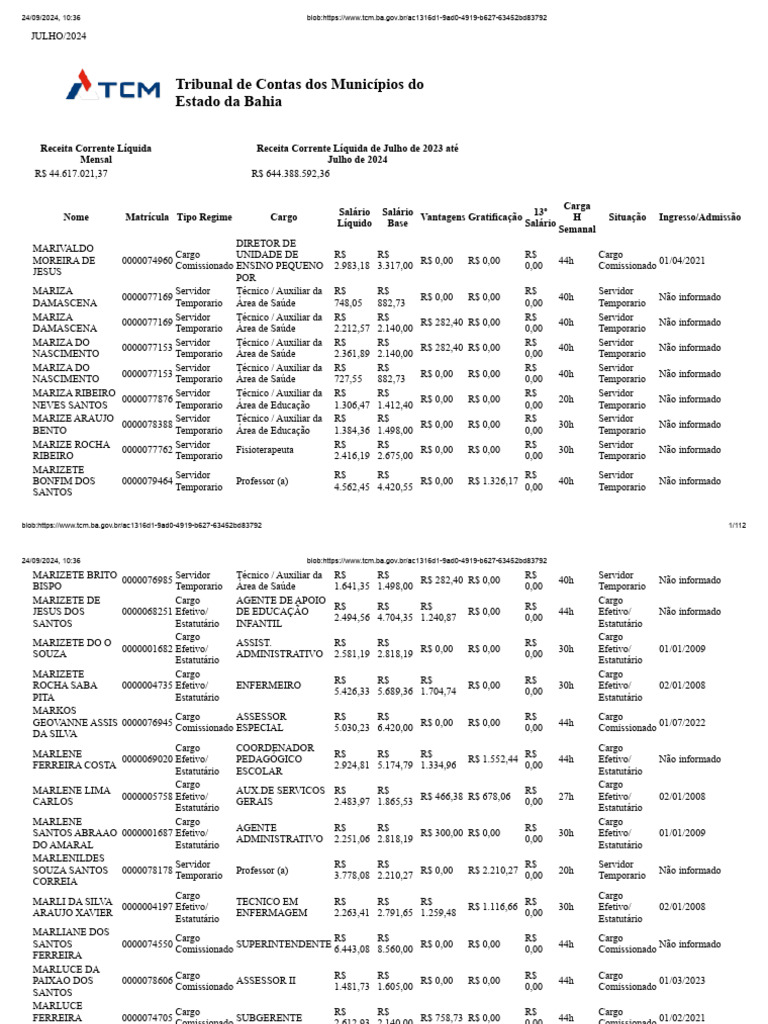 TCM2 | PDF | Emprego