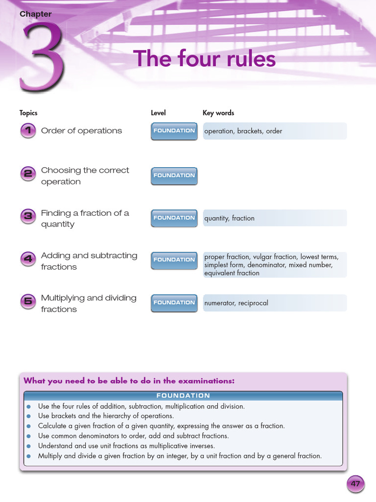 Edexcel_iGCSE_Maths Textbook (Collins)-Ch.3 | PDF | Multiplication ...