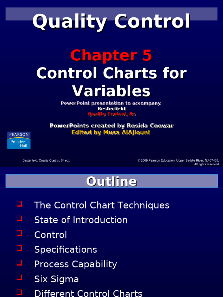 05a Control Chart - Variables | PDF | Engineering Tolerance | Standard Deviation