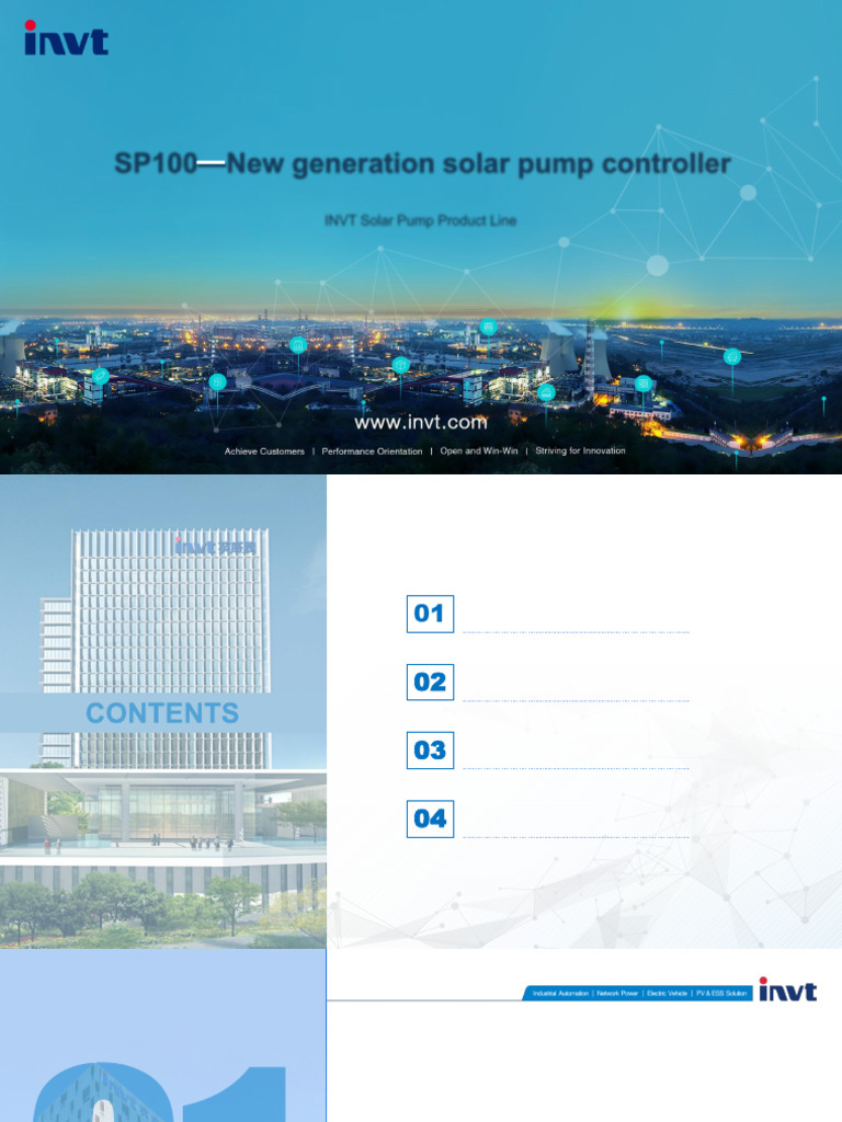 INVT SP100 Solar Pump Inverter Guide | PDF | Photovoltaics | Power Supply