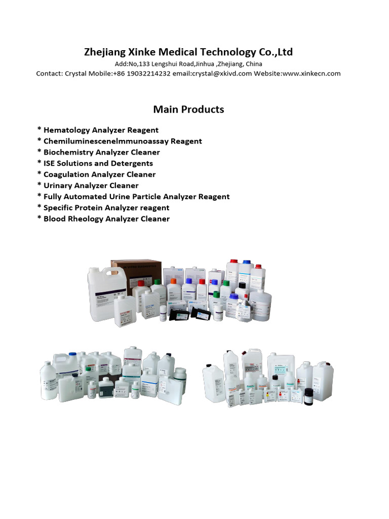 Xinke IVD Catalogue 2024 | PDF | Vertebrates | Medical Specialties