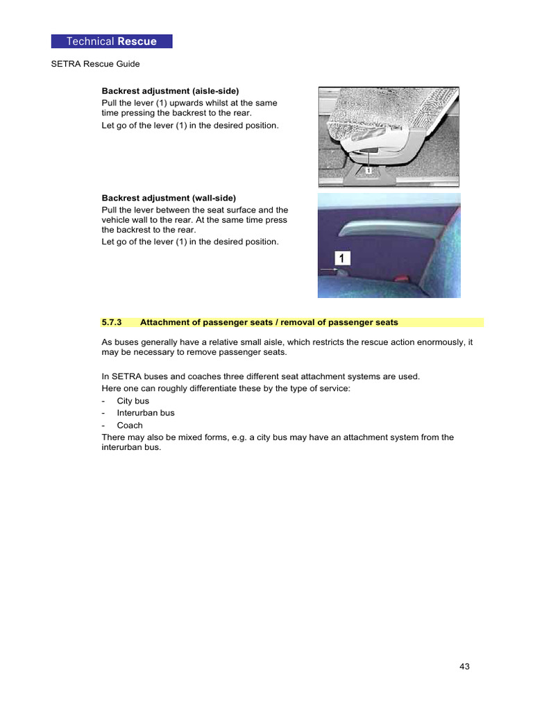 SETRA Resque Guide - Cut - Split - 44 | PDF