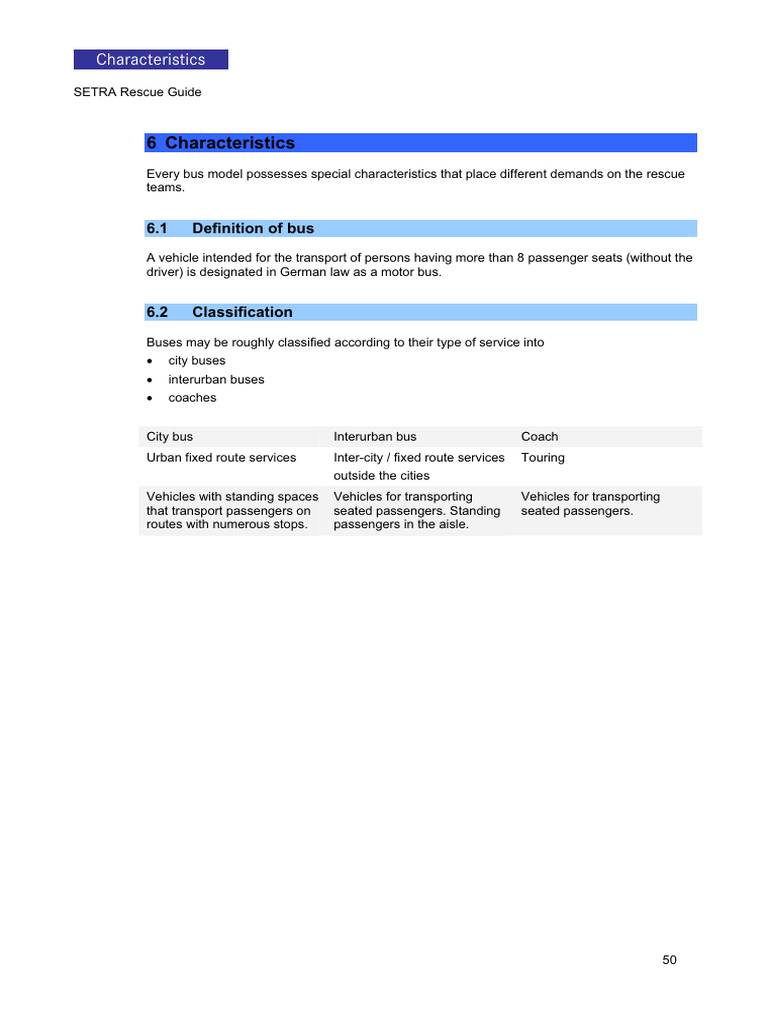 SETRA Resque Guide - Cut - Split - 51 | PDF