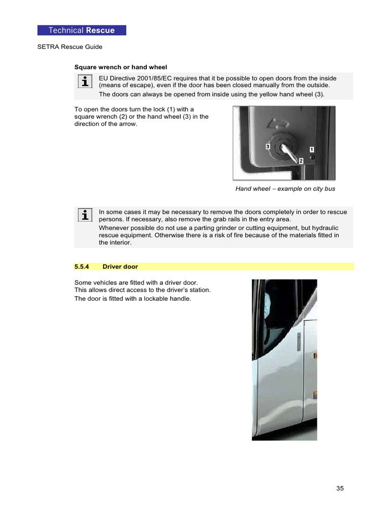 SETRA Resque Guide - Cut - Split - 36 | PDF