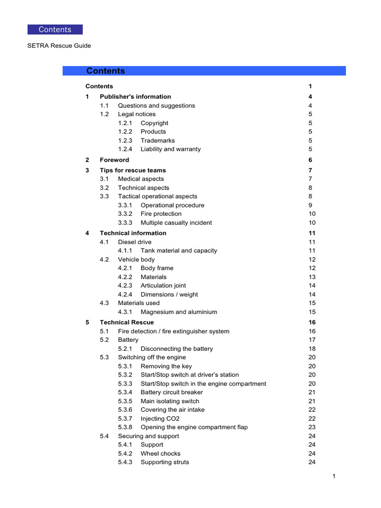 SETRA Resque Guide - Cut - Split - 2 | PDF | Vehicles