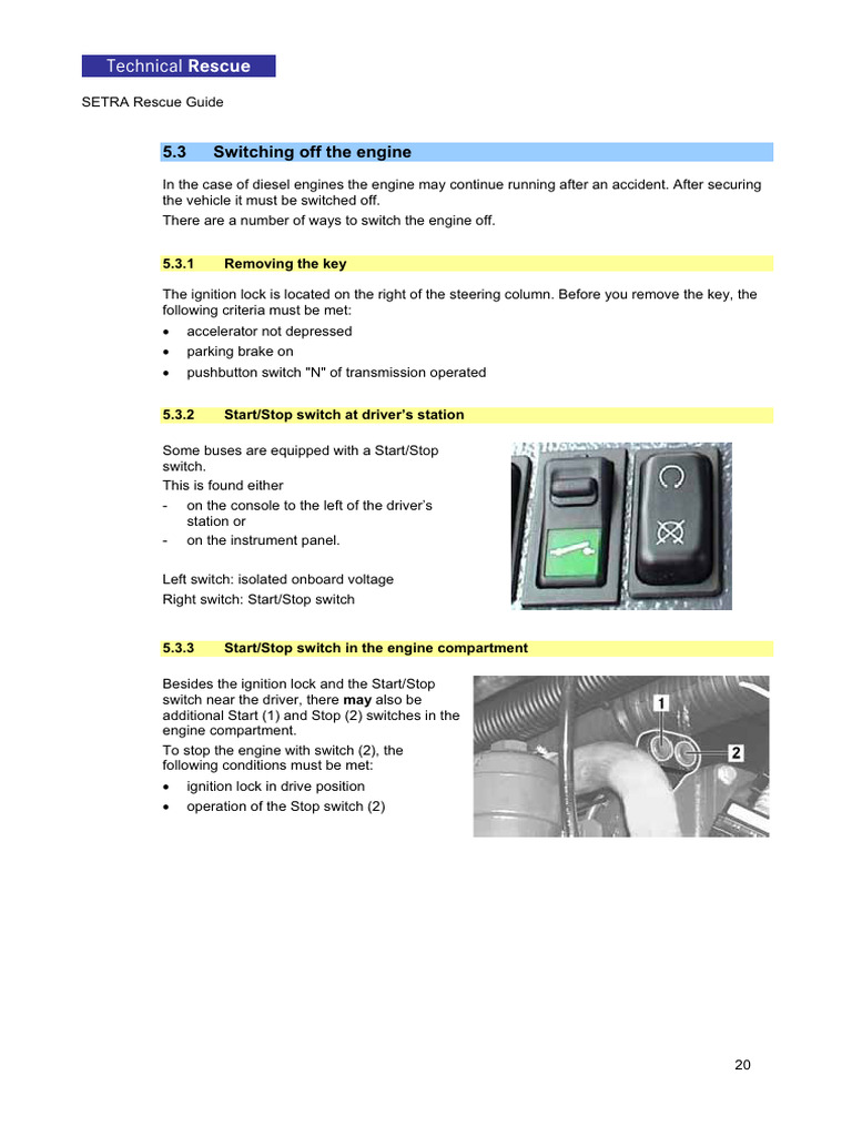 SETRA Resque Guide - Cut - Split - 21 | PDF