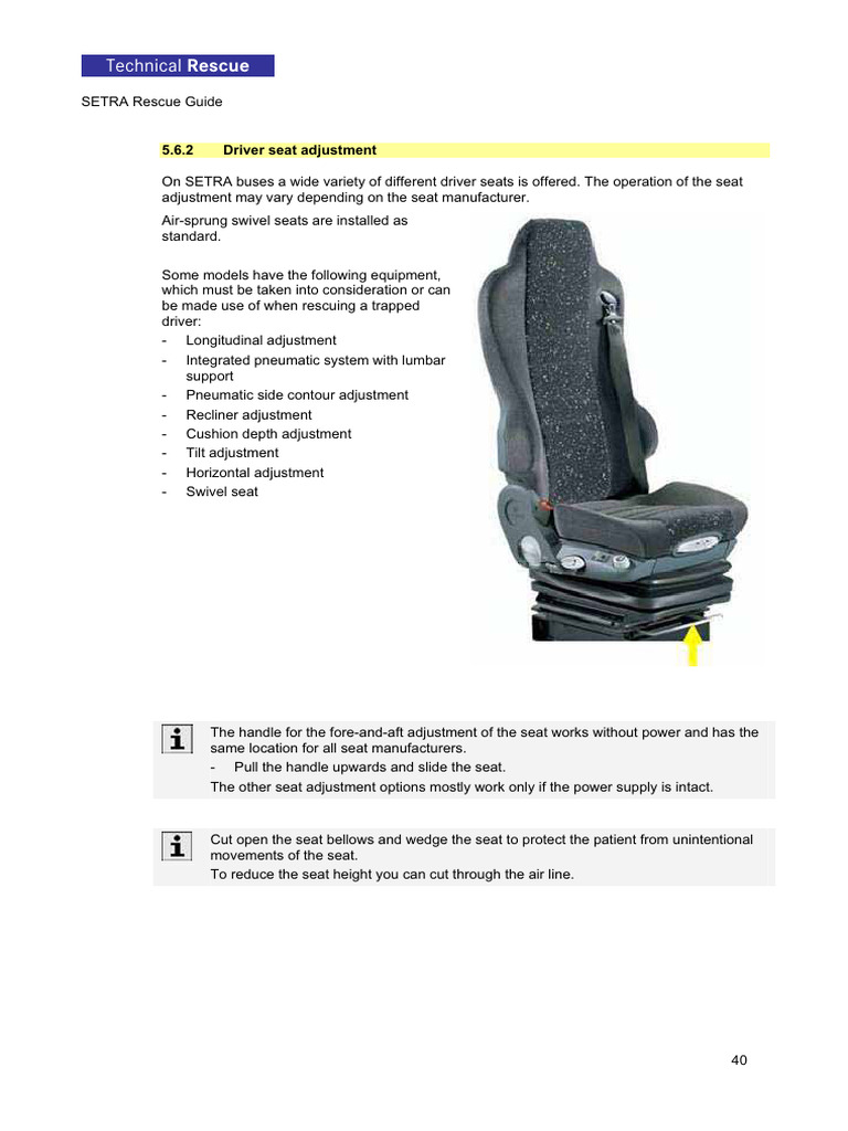 SETRA Resque Guide - Cut - Split - 41 | PDF