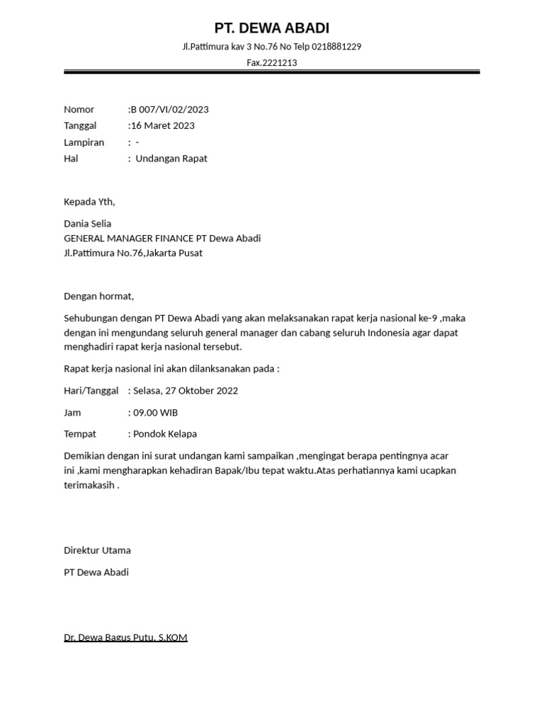 Dewa Bagus Putu Arya Dhananjaya - 1KA21 - 10122362 - Konsep Sistem Informasi A - Membuat Surat ...