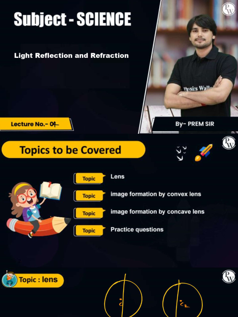 Light Reflection and Refraction - Class Notes | PDF