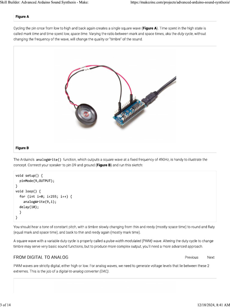 Extracted Pages From Skill Builder - Advanced Arduino Sound Synthesis ...