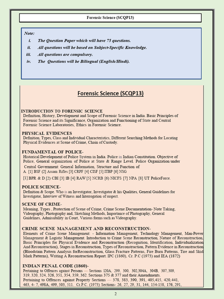 Forensic Science scqp13 - 241222 - 133730 | PDF | Spectroscopy ...