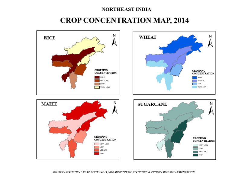 Crop Concentration Map 2014 | PDF