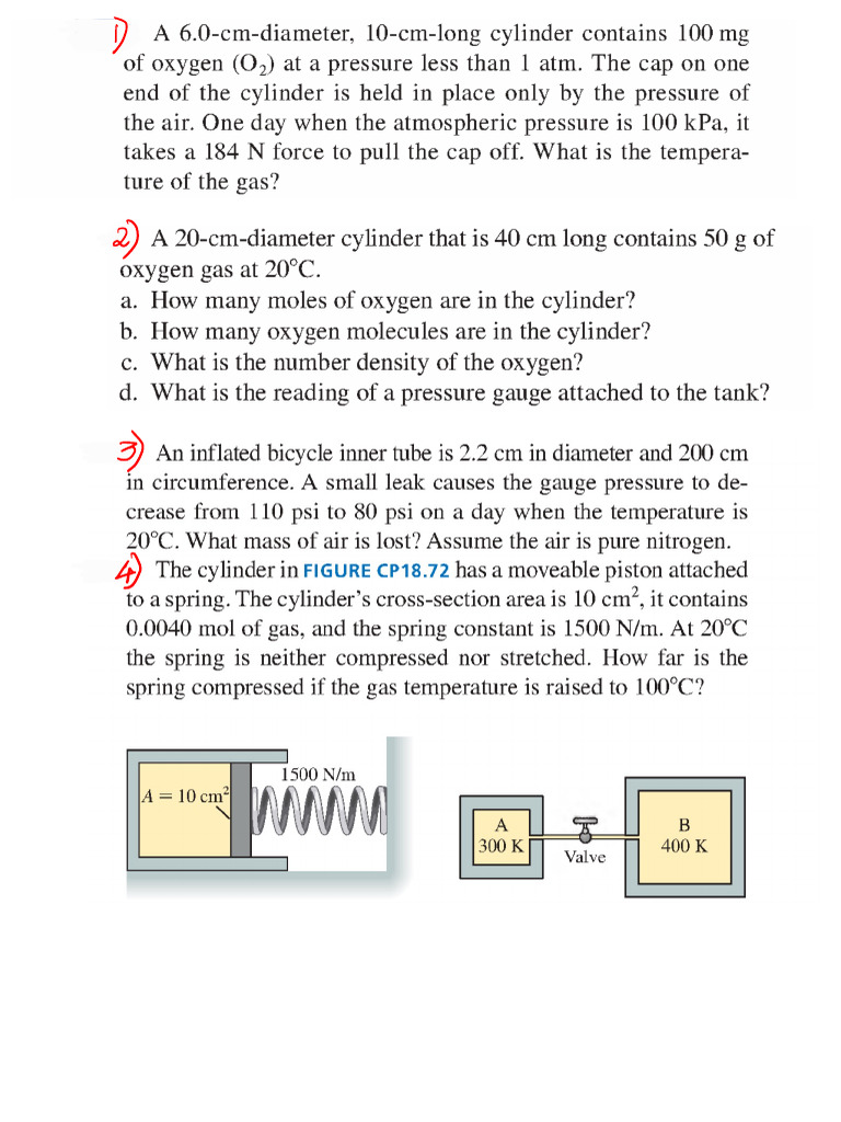 Thermal Physics Qns 241124 | PDF