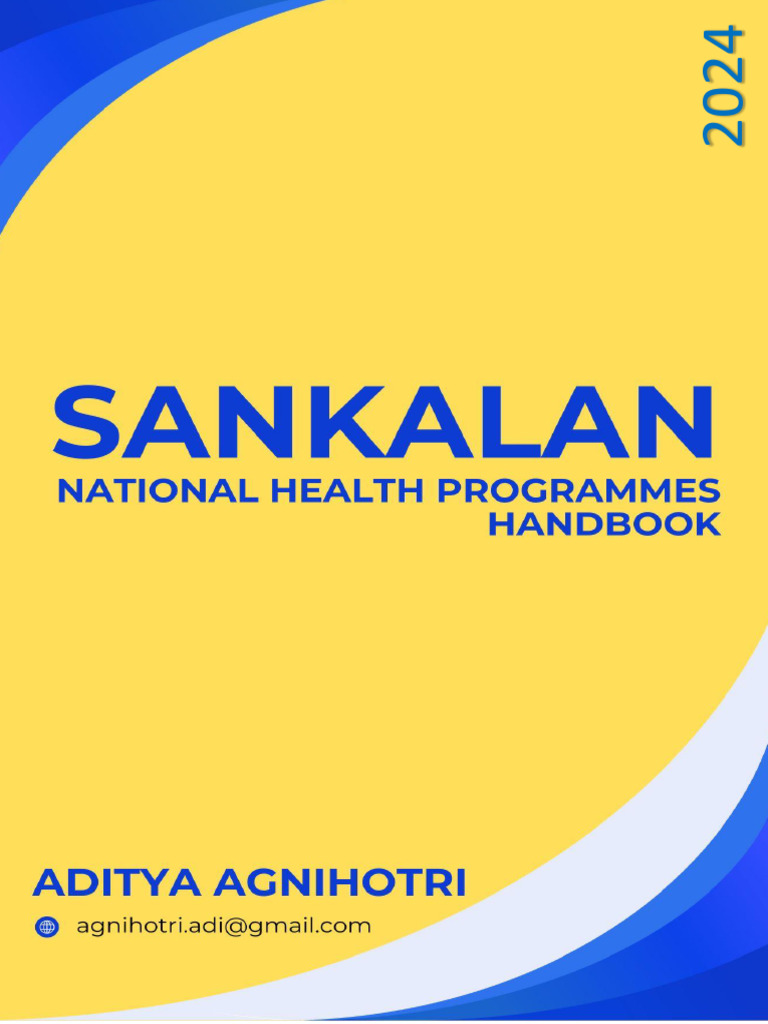 Sankalan-National Health Programmes Handbook | PDF | Pregnancy | World ...