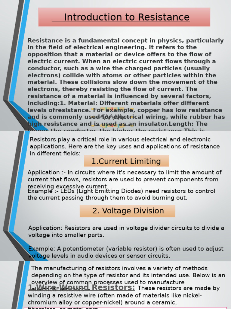 Understanding Electrical Resistance Basics | PDF | Electrical ...