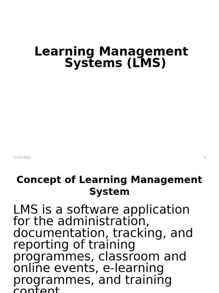 ICT2 Lecture 7 Learning Management System (LMS) | PDF | Wiki ...