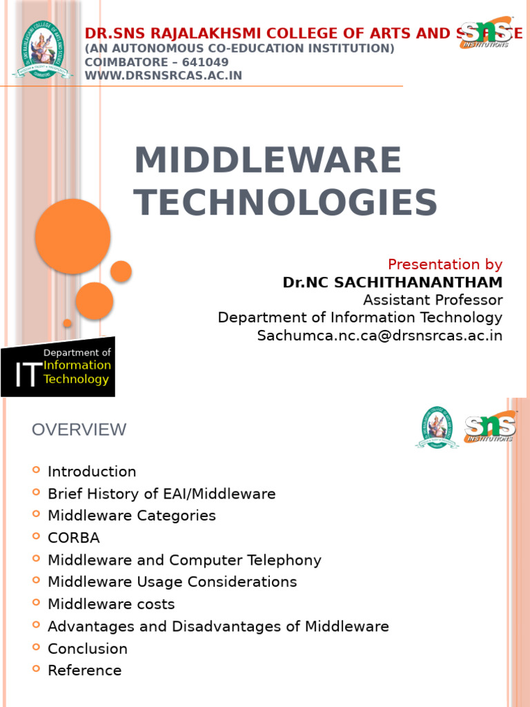 Middleware Technologies PPT 42 | PDF | Enterprise Resource Planning ...