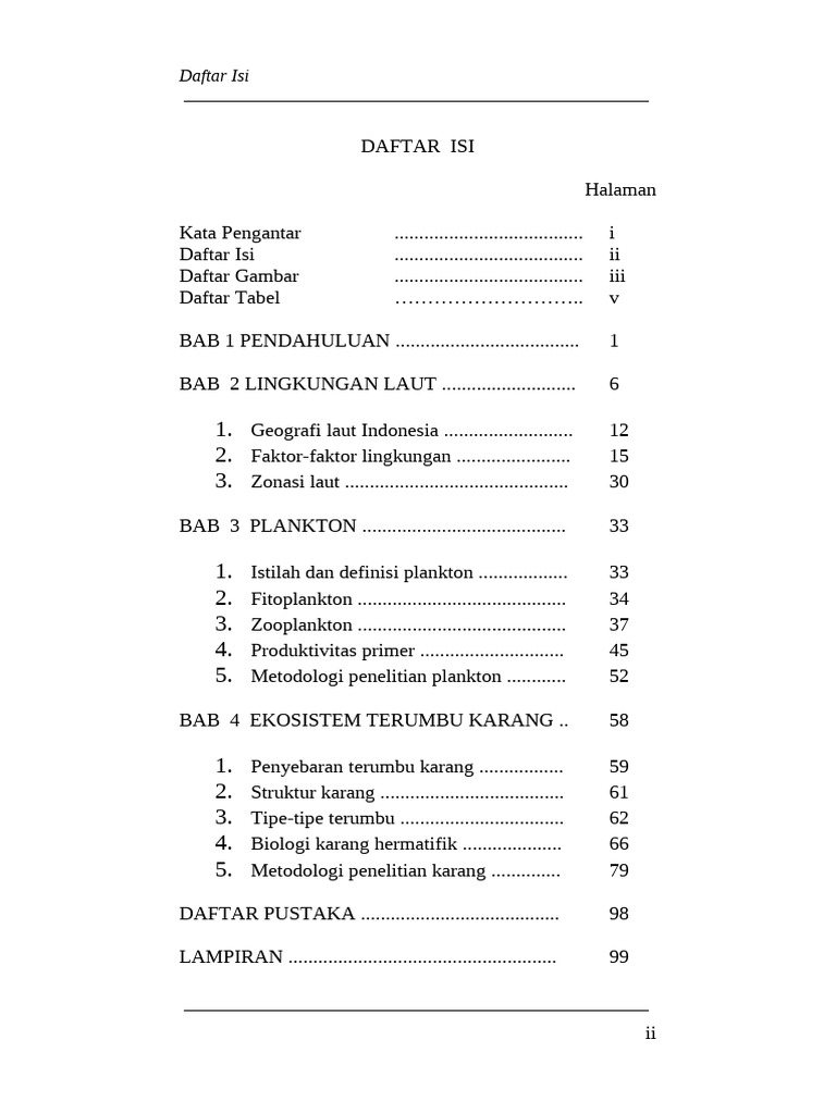 Daftar Isi | PDF