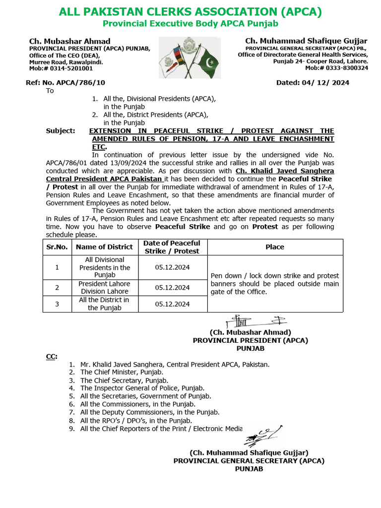 Strike Letter | PDF | Government | Protest