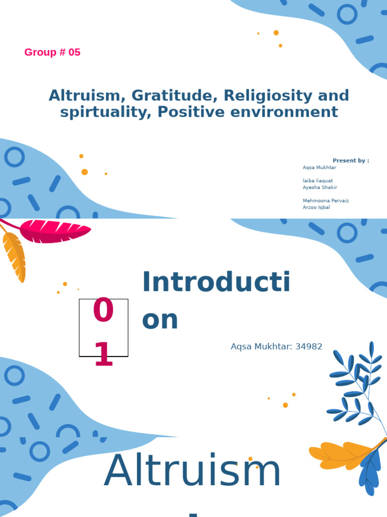 Altruism +PSYCH 5 | PDF | Gratitude | Empathy