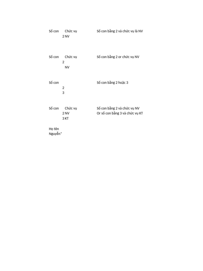 BaiTapTongHop 2 | PDF