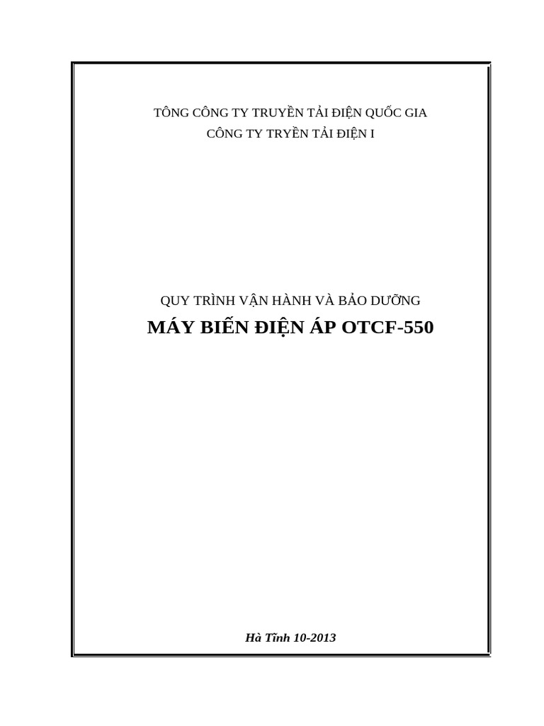 QTVH Tu Otcf550 KV | PDF