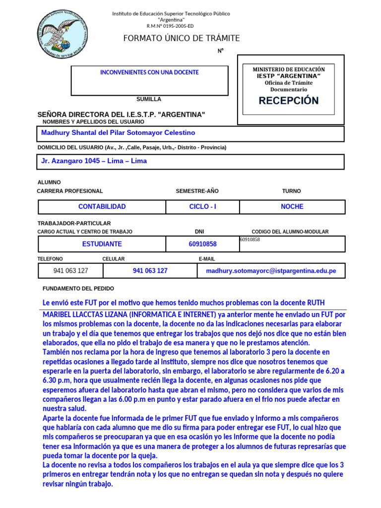 FORMATO-FUT_ (1) | PDF
