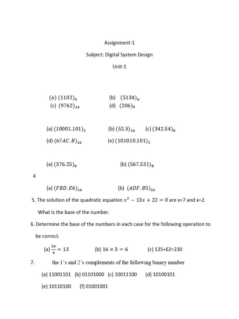 DSD Assignment-1 | PDF