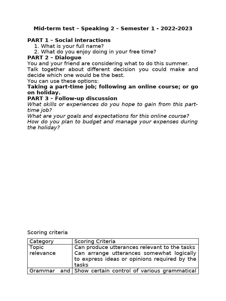Speaking Pdf