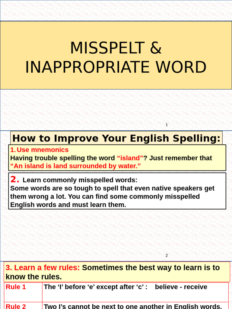 L35 MIS SPELT AND INAPPROPRIATE | PDF | Word | English Language