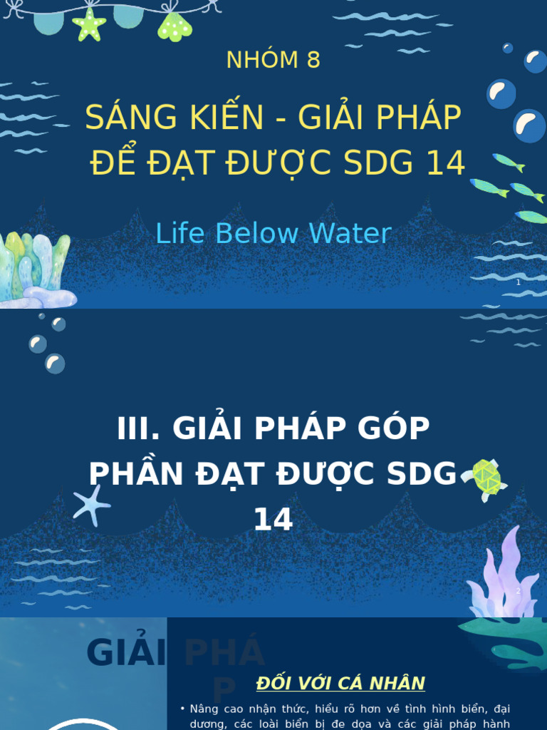Giải Pháp Thực Hiện Sdg 14 | PDF