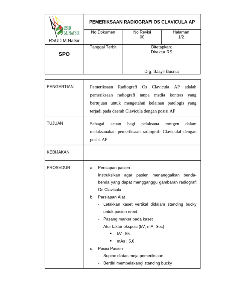 SPO Clavicula AP | PDF