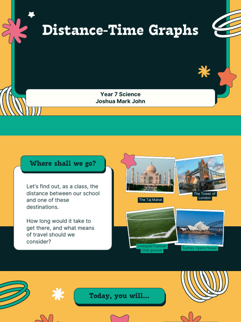 L8 Distance-Time Graphs | PDF | Speed | Slope