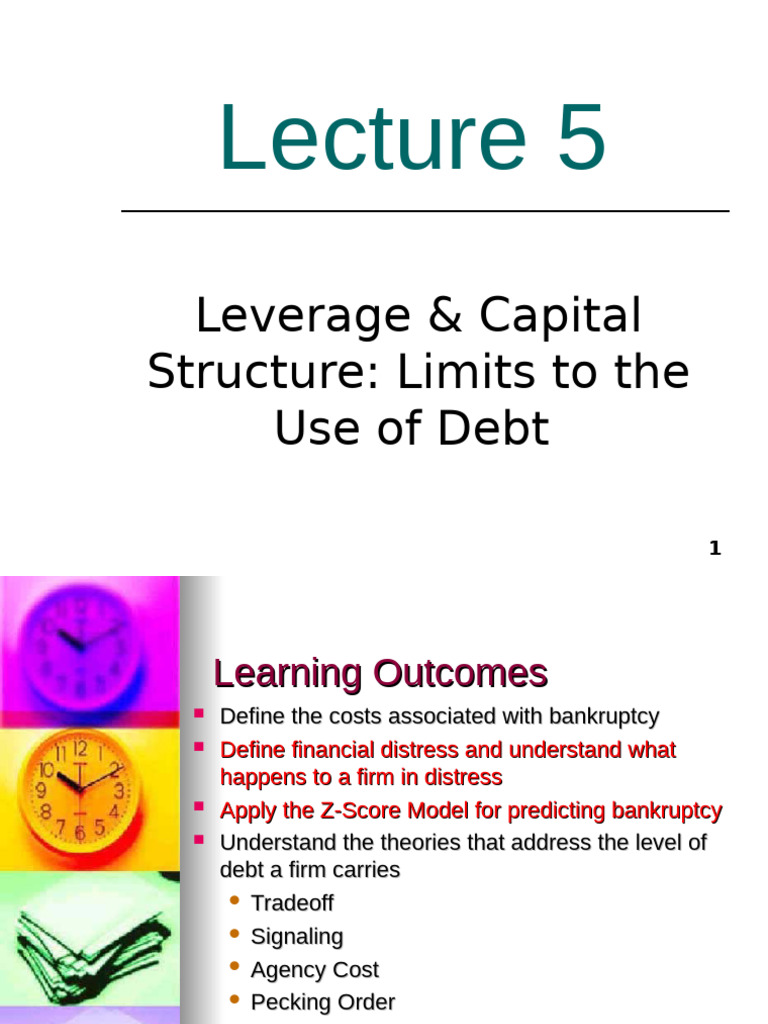 FIN3004 2024 Lecture05 | PDF | Capital Structure | Taxes