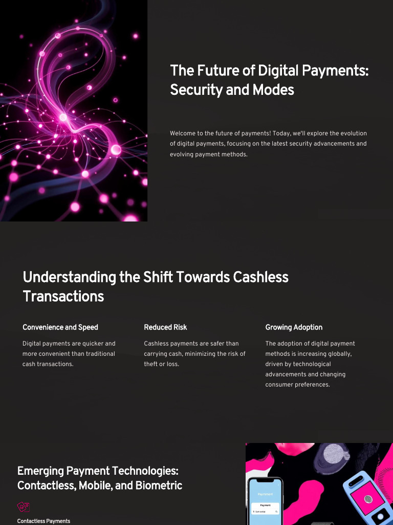 The Future of Digital Payments Security and Modes | PDF | Computer ...