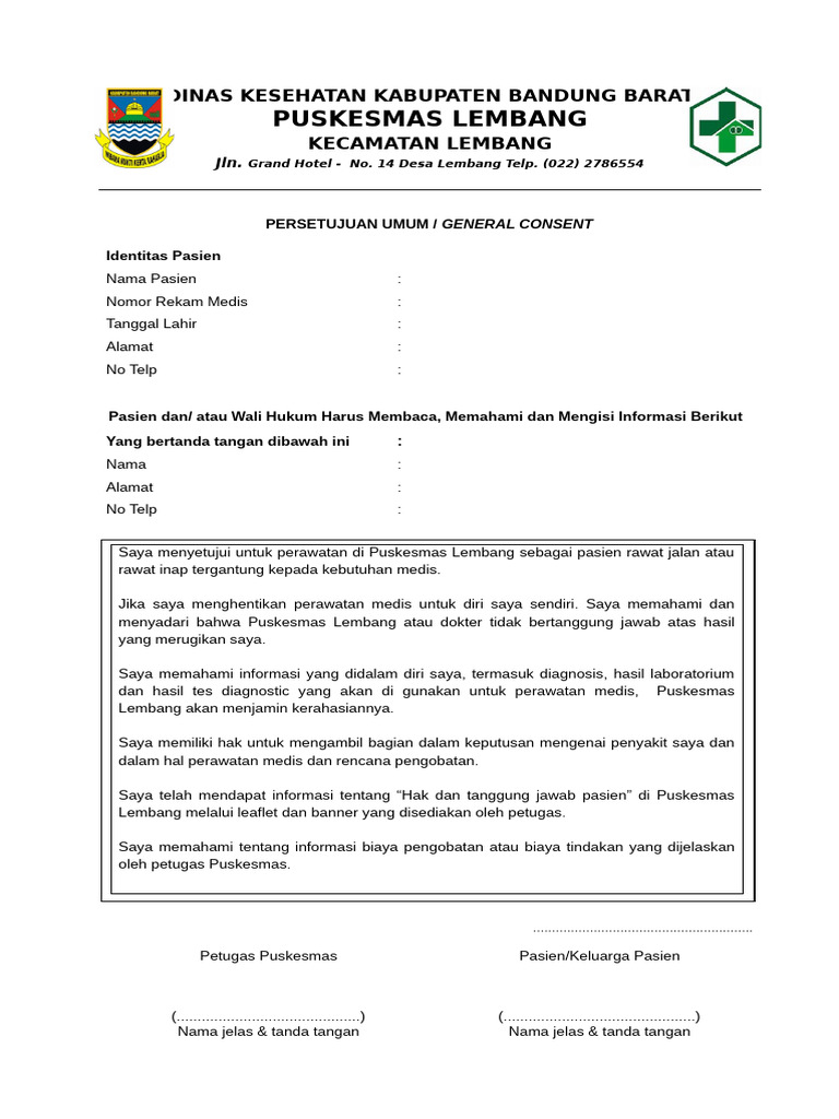 FORM GENERAL CONSENT | PDF