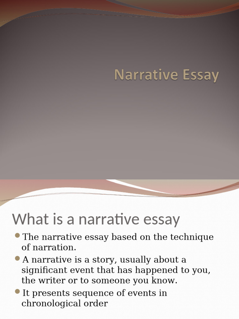 Lecture-103 (Narrative Essay) | PDF | Narrative | Narration