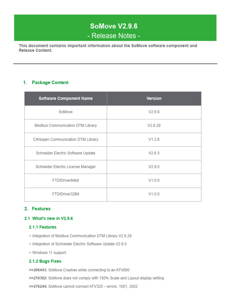SoMove V2.9.6 ReleaseNotes | PDF | Device Driver | Icon (Computing)