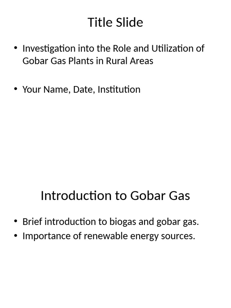 Gobar Gas Investigation Project | PDF | Biogas | Anaerobic Digestion