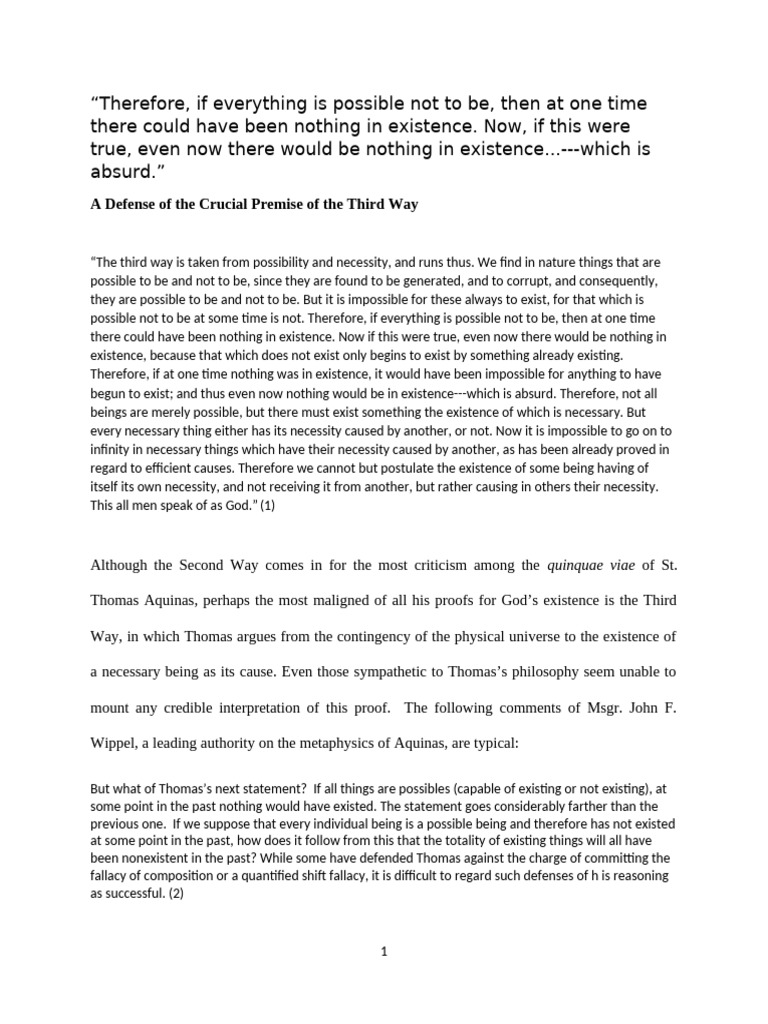 A Defense of The Crucial Premise of The Third Way - Steven M. Duncan ...
