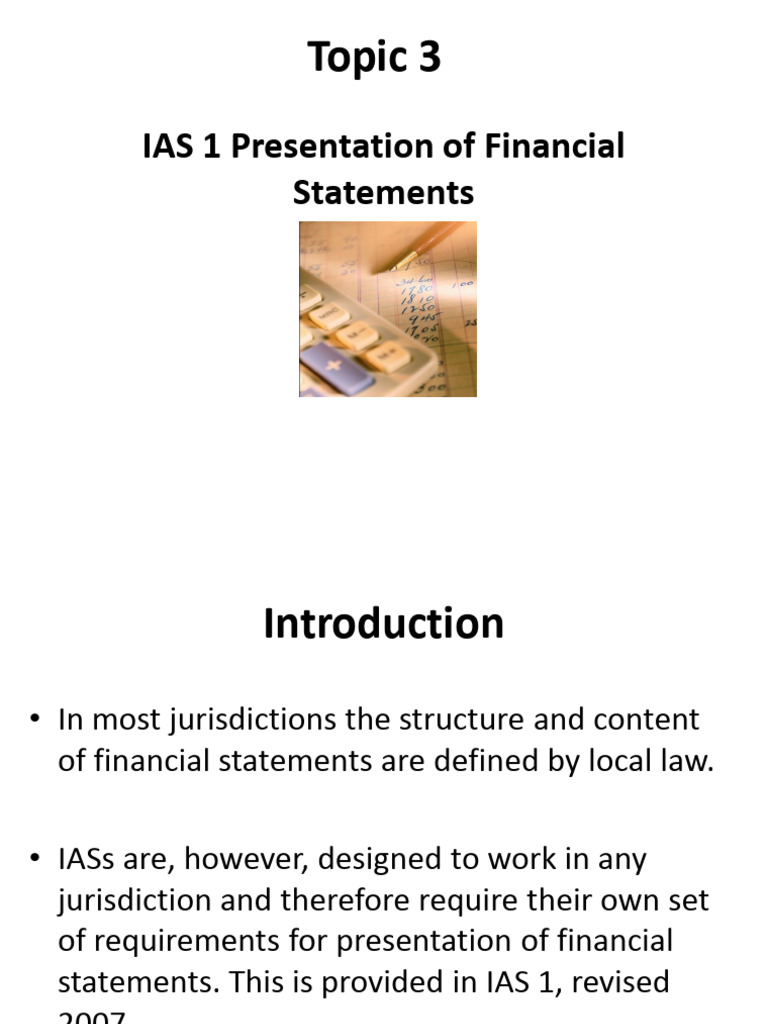 IAS_1_Presentation_of_Financial_Statements | PDF | Going Concern ...