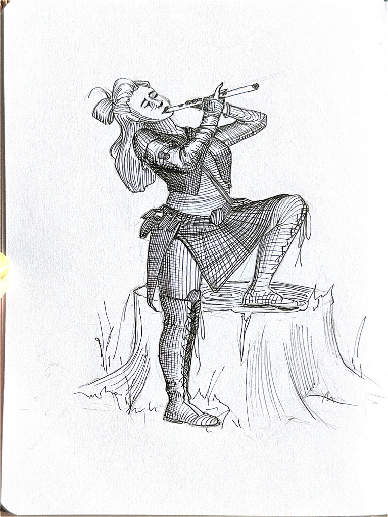 Bard, Line Study Drawing | PDF