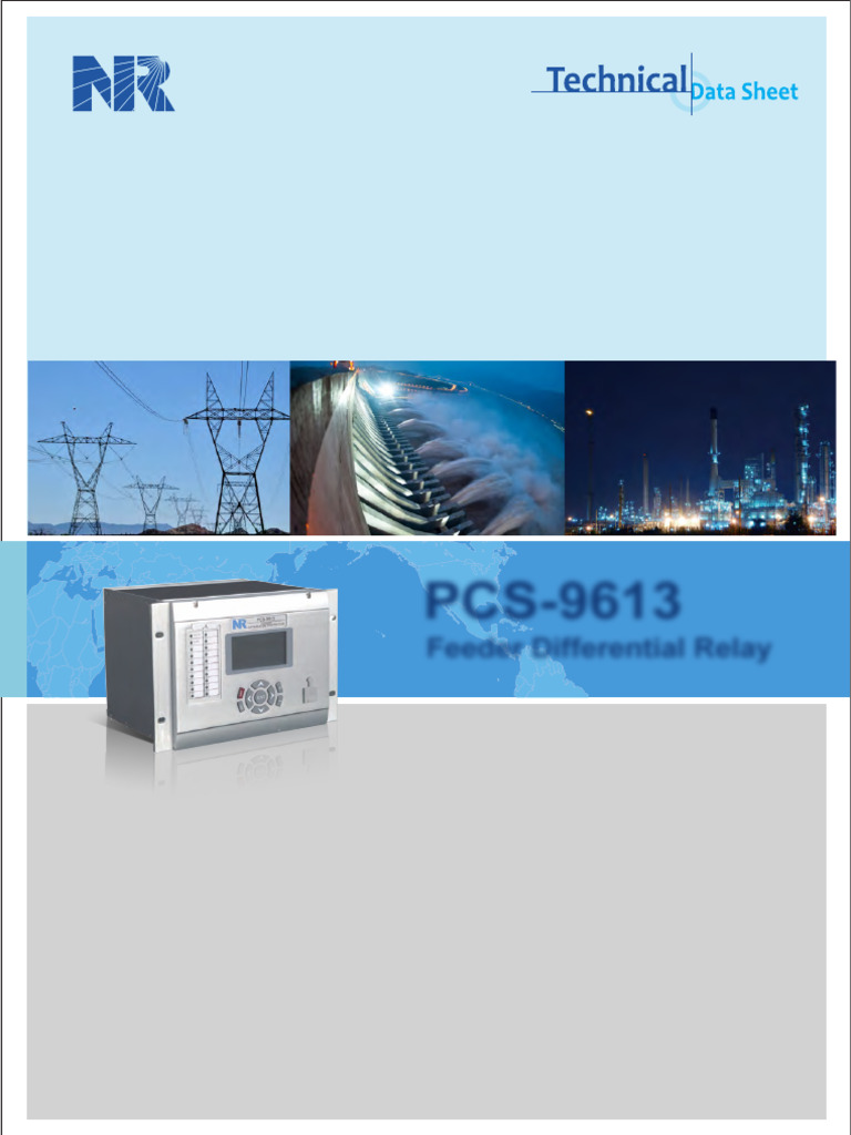 Data Sheet Pcs 9613 Differential Relay PDF Free | PDF | Relay | Electronic Circuits
